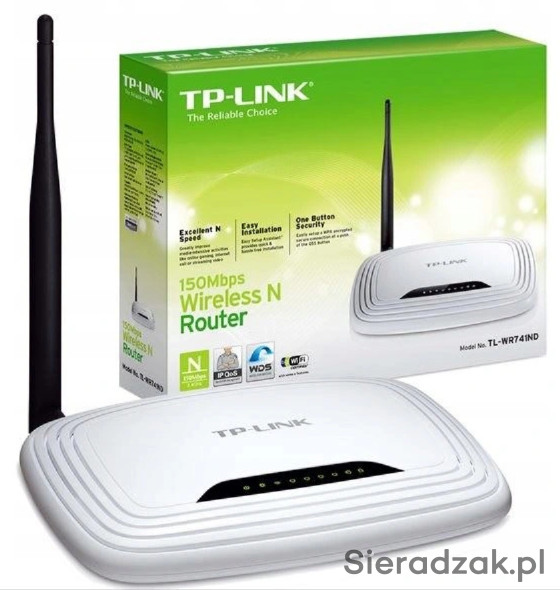 Router TP-LINK, model TL-WR740N. OKAZJA - Sieradzak.pl