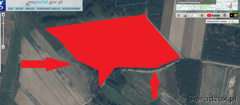 Działka inwestycyjno-budowlana-Łubna-Jakusy - Sieradzak.pl