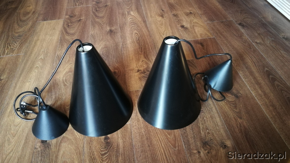 Lampa wisząca czarna 2szt.IKEA 365+ HOTTA - Sieradzak.pl