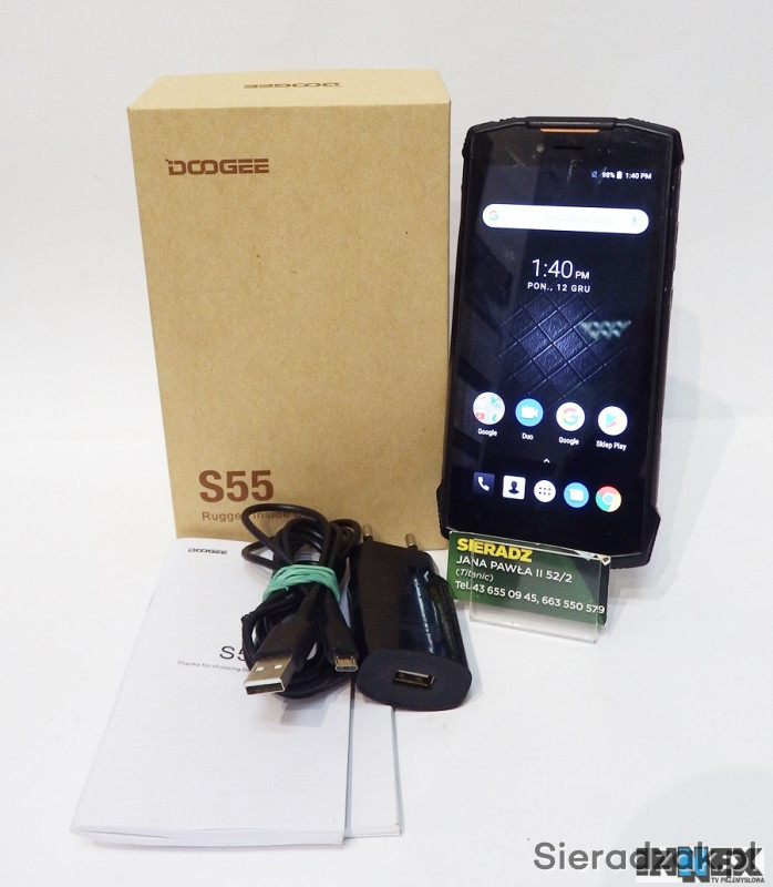 Smartfon Doogee S55 4/64GB Czarny - Sieradzak.pl
