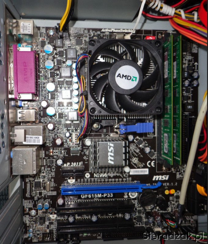 Płyta główna + Athlon II x4 620 + wentylator - Sieradzak.pl