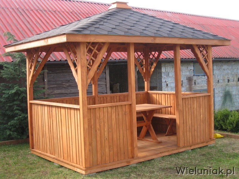 altany drewniane altana ogrodowe altanki - Sieradzak.pl